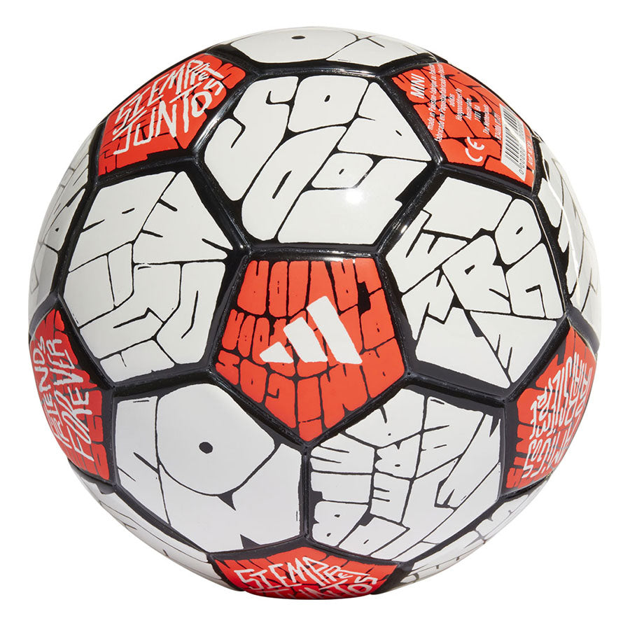 Red Adidas Soccer Ball